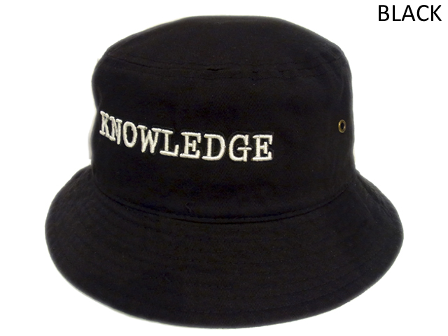 【KNOWLEDGE（ナレッジ）オリジナル】 KNOWLEDGE Bucket Hat 【メール便可】 【帽子の販売・通販】 帽子屋 ...