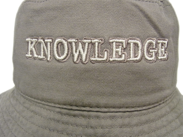 【KNOWLEDGE（ナレッジ）オリジナル】 KNOWLEDGE Bucket Hat 【メール便可】 【帽子の販売・通販】 帽子屋 ...
